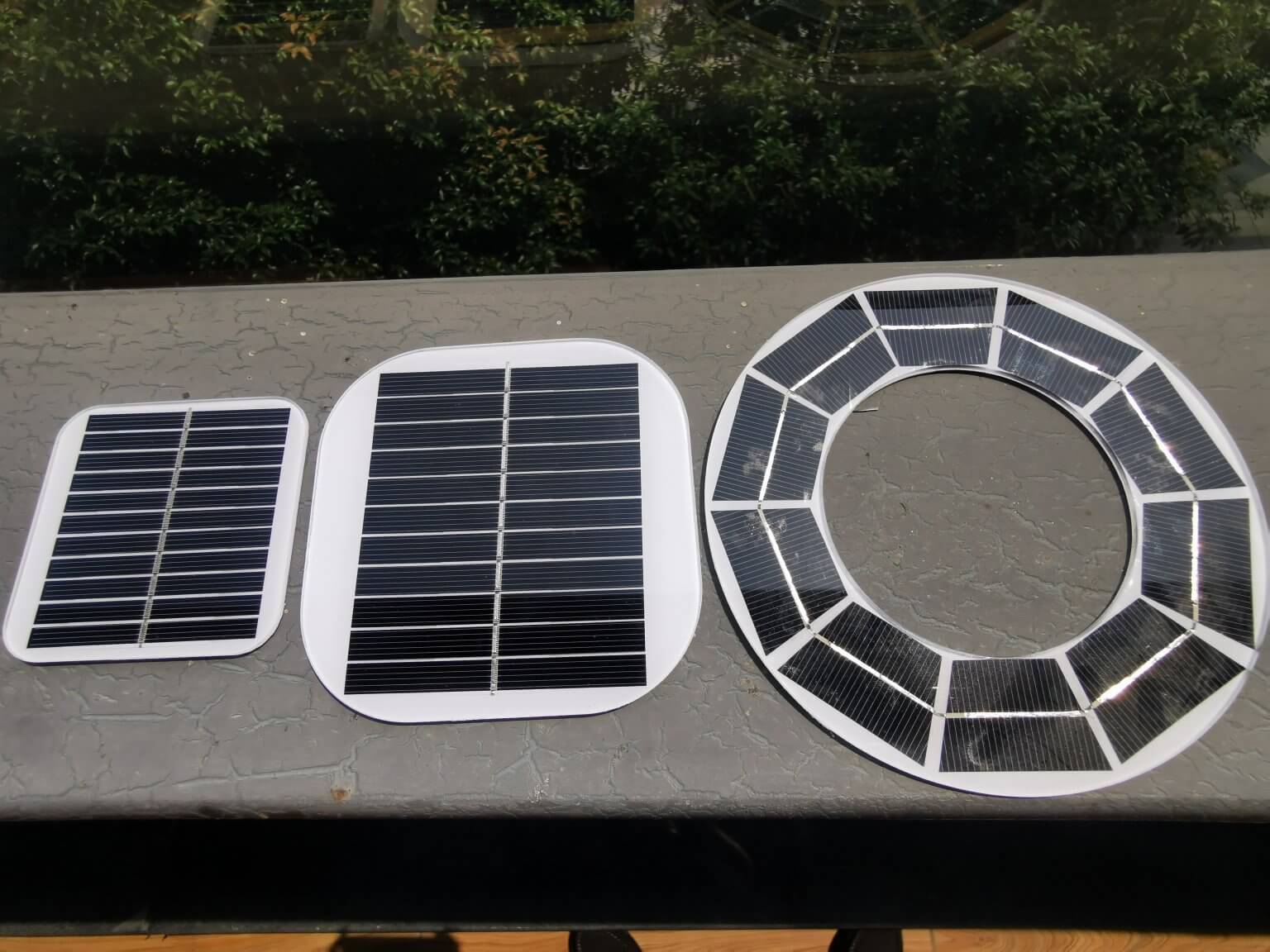 Beautiful shapes of glass solar panels - Small and Flexible Solar Panel ...
